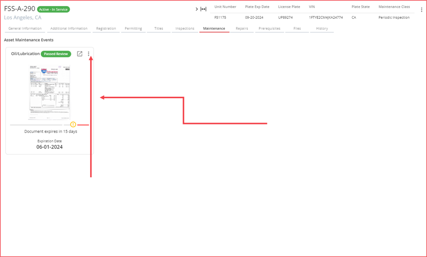 CPSuite Add Asset Maintenance