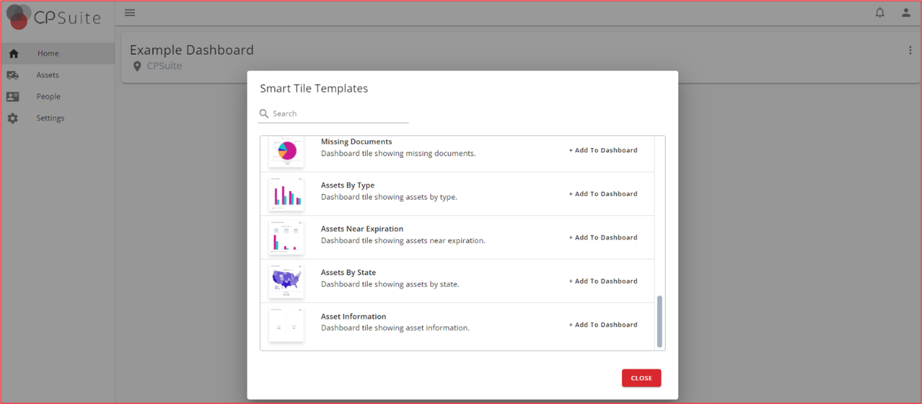CPSuite Dashboard Set Up